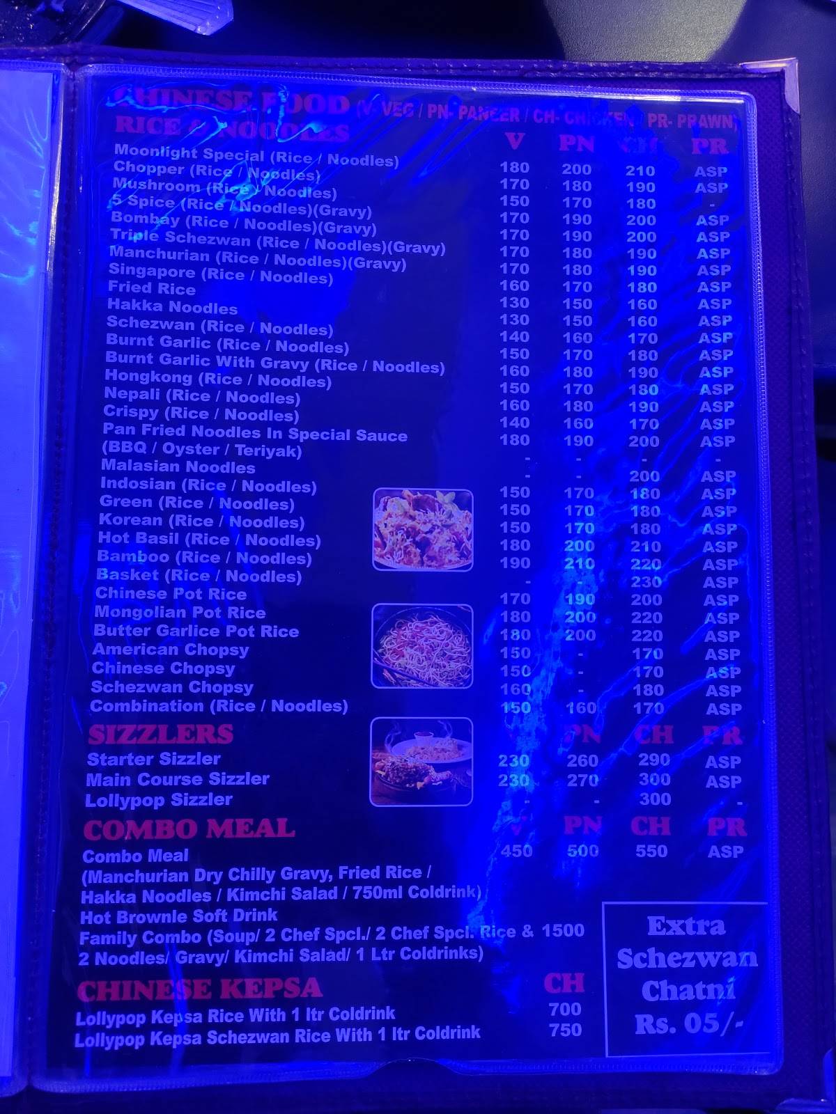 Menu at MOONLIGHT Family Restaurant, Virar