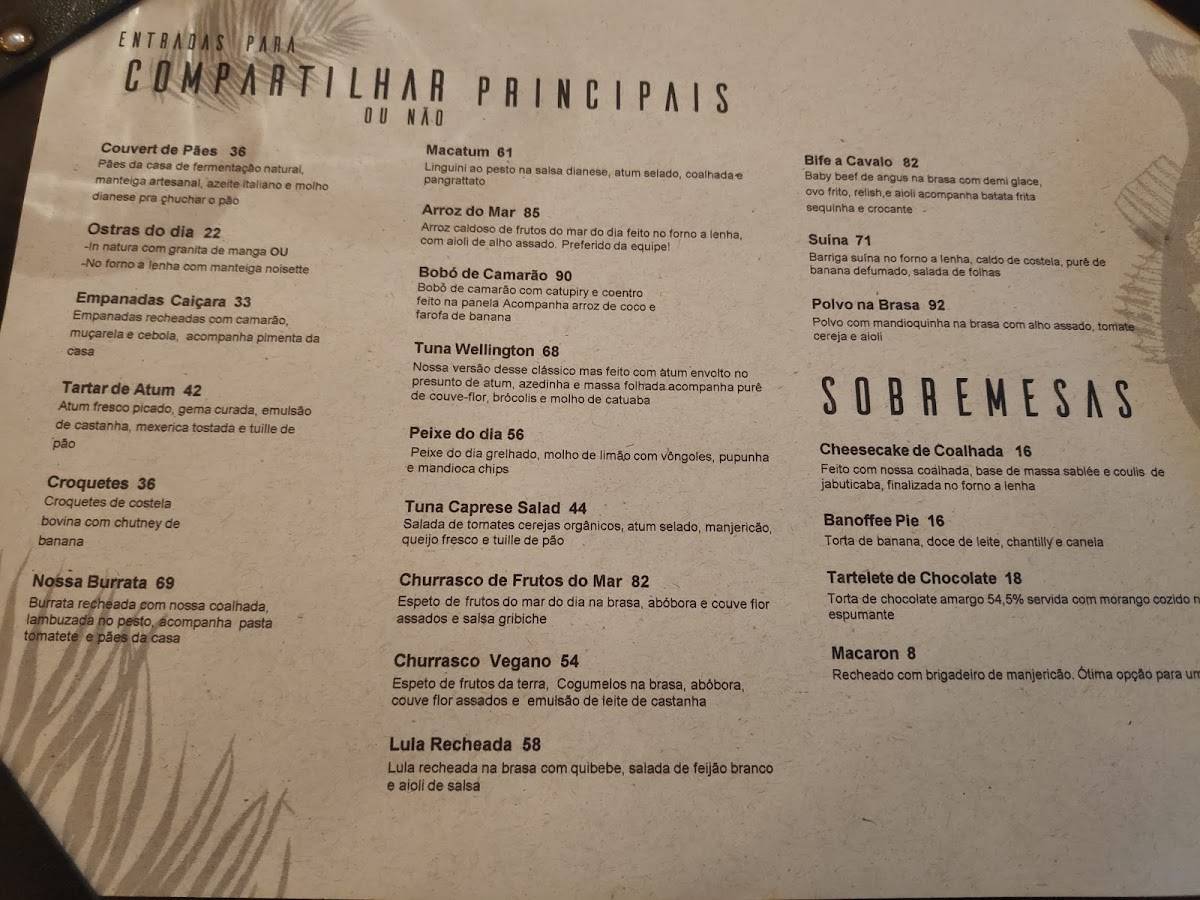 Menu em Madê Cozinha Autoral restaurante, Santos