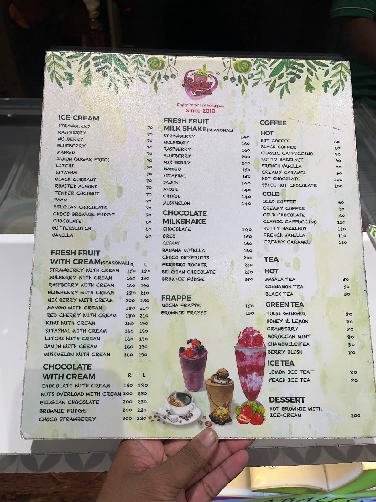 Menu at Mahabaleshwar Berry Bash, Pune, Ground Floor Millenium Plaza ...