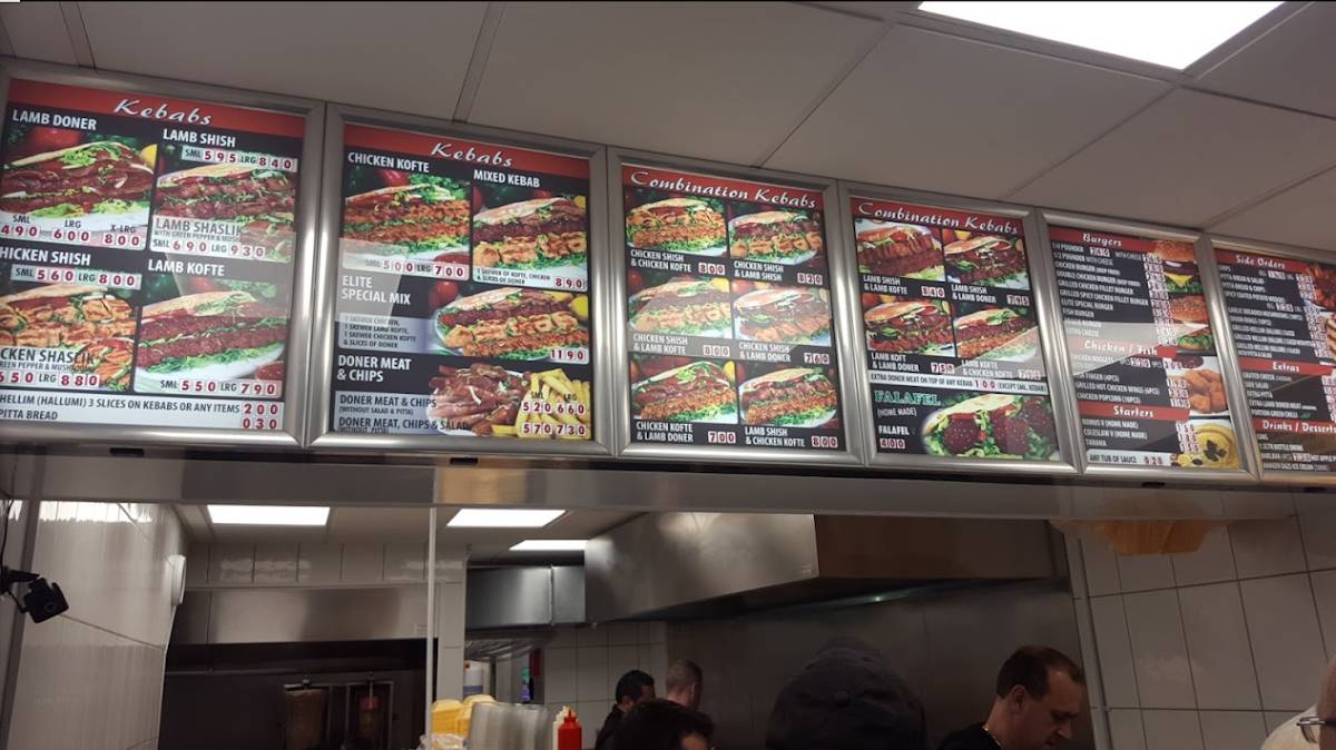 Menu at Kebab Elite fast food, Maidenhead