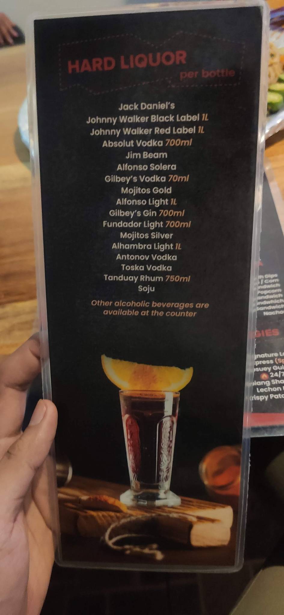 Menu at Camp Hut Restaurant, Taguig
