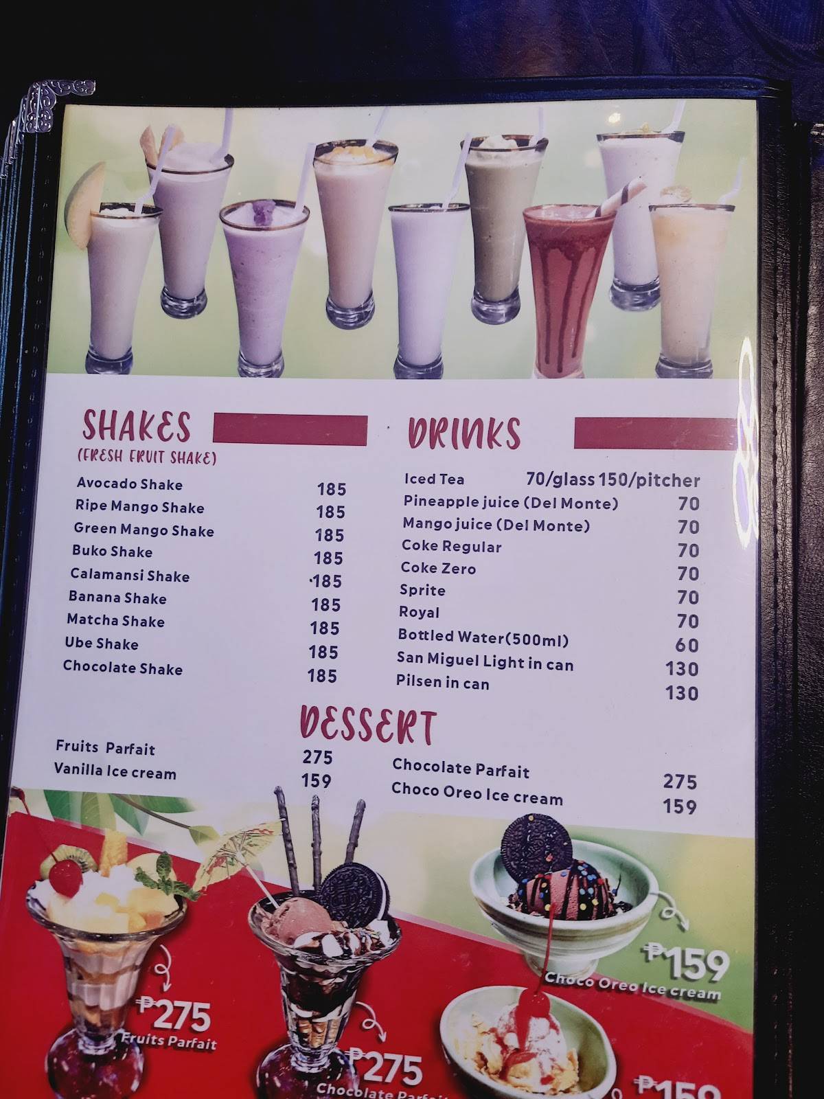 Menu at GanChan Japanese Restaurant, Malolos