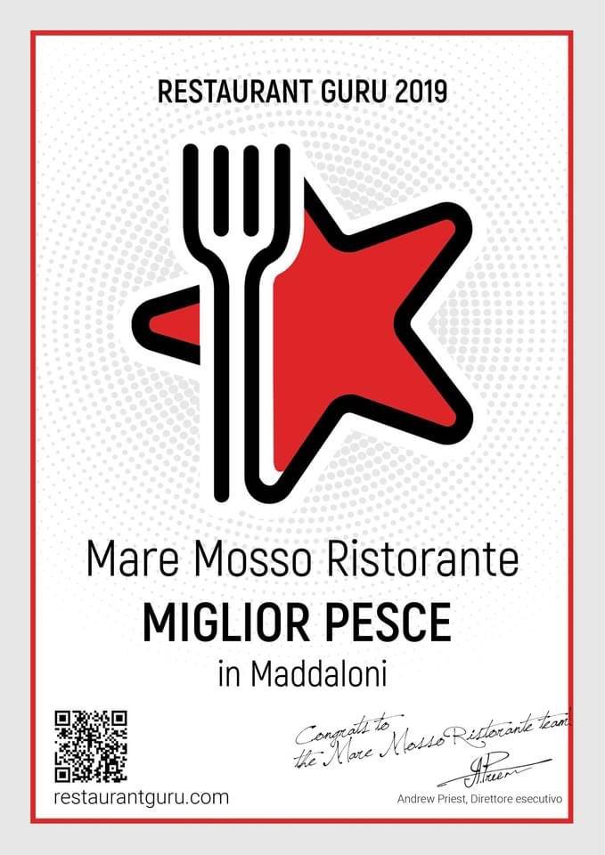 Menu da Mare Mosso ristorante, Maddaloni