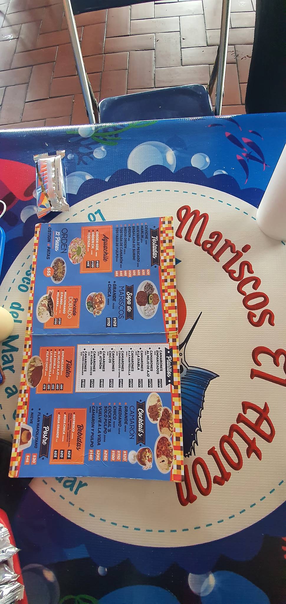 Carta del restaurante Mariscos El Atorón, Zapopan, Calz Federalismo 1733