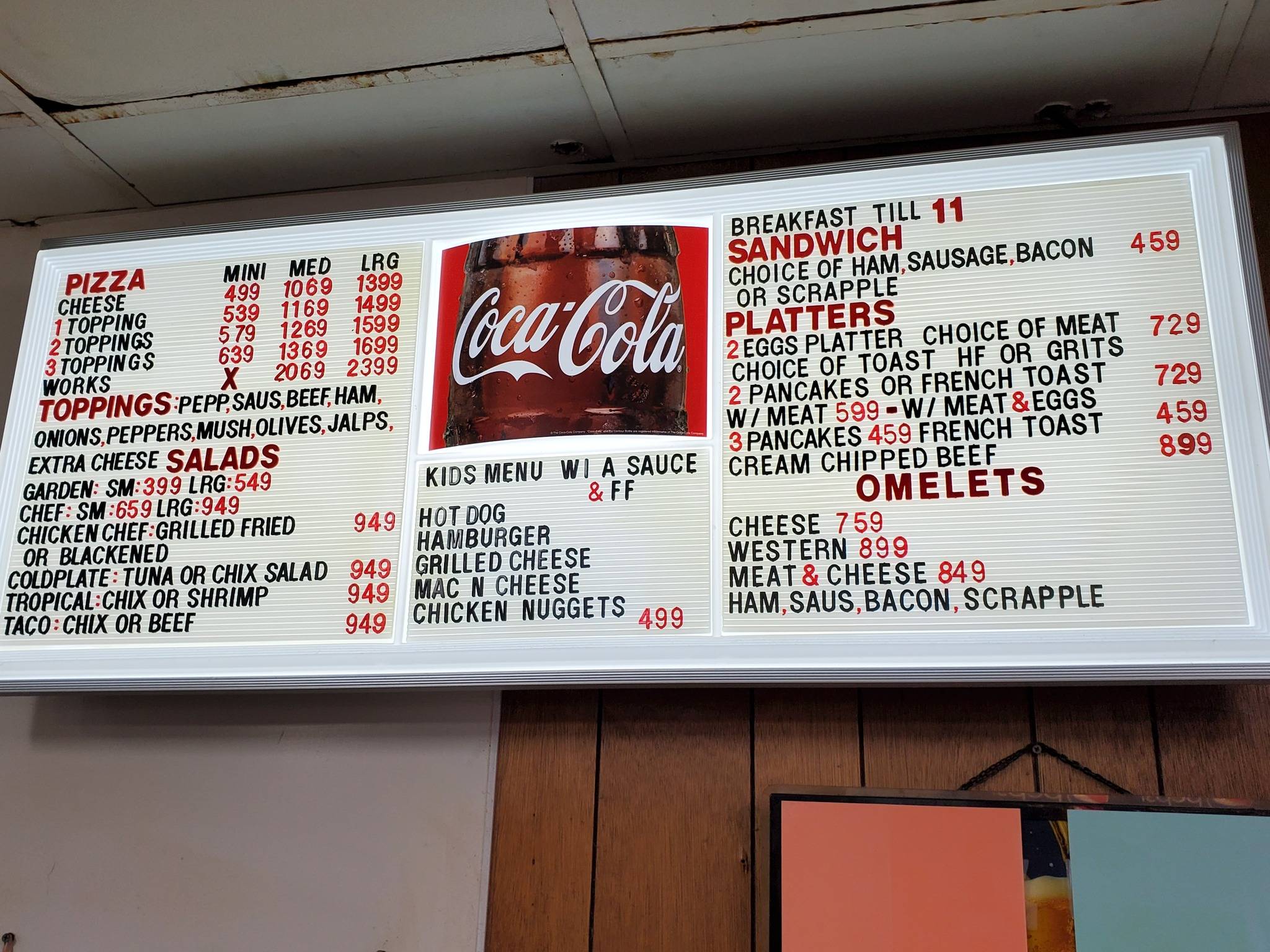 Menu at Market Street Deli restaurant, Pocomoke City, Market St