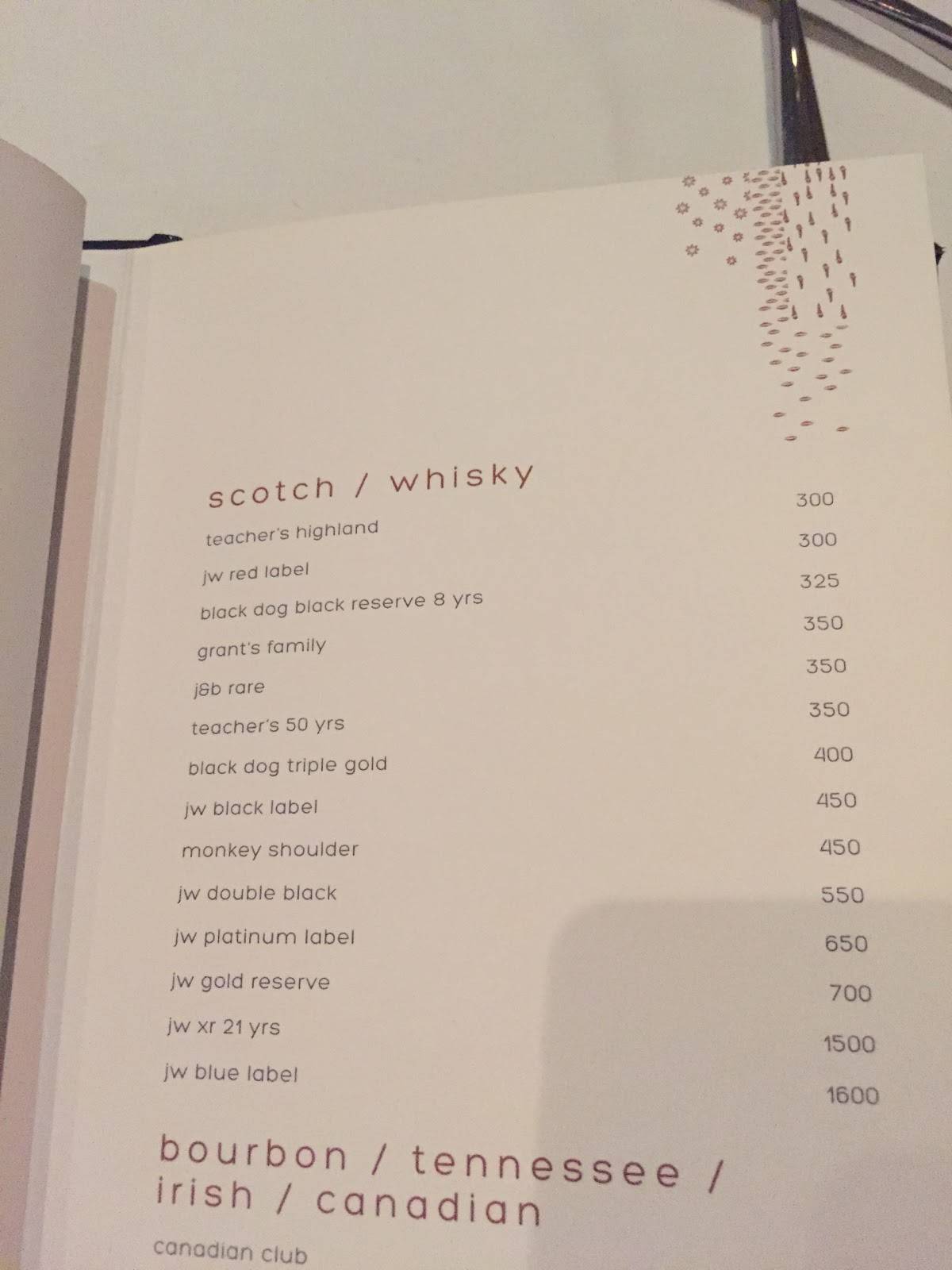 Menu at Masala Library by Jiggs Kalra, New Delhi, New Delhi, 21A