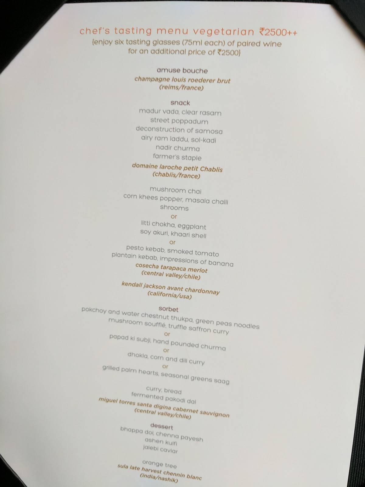 Menu at Masala Library by Jiggs Kalra, New Delhi, New Delhi, 21A