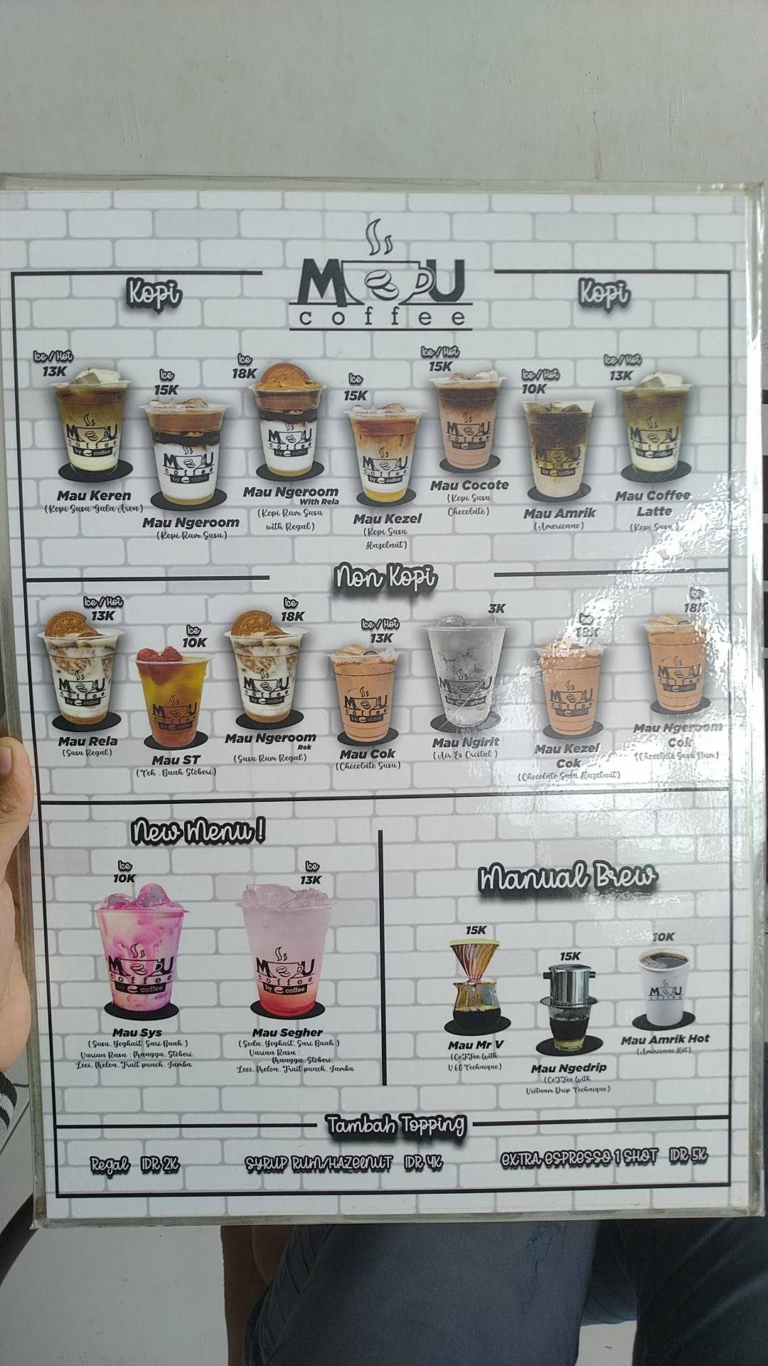 Menu at Mau Coffee Surabaya, Surabaya