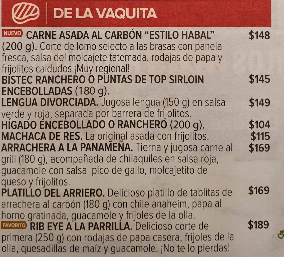 Menu at Panamá Restaurantes y Pastelerías, Mazatlán, C. Benito Juárez S/N