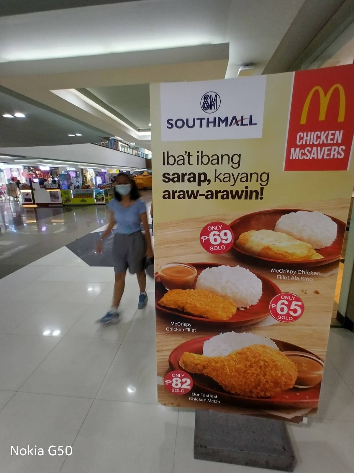 Menu at McDonald's Almanza restaurant, Las Pinas, Alabang–Zapote Rd