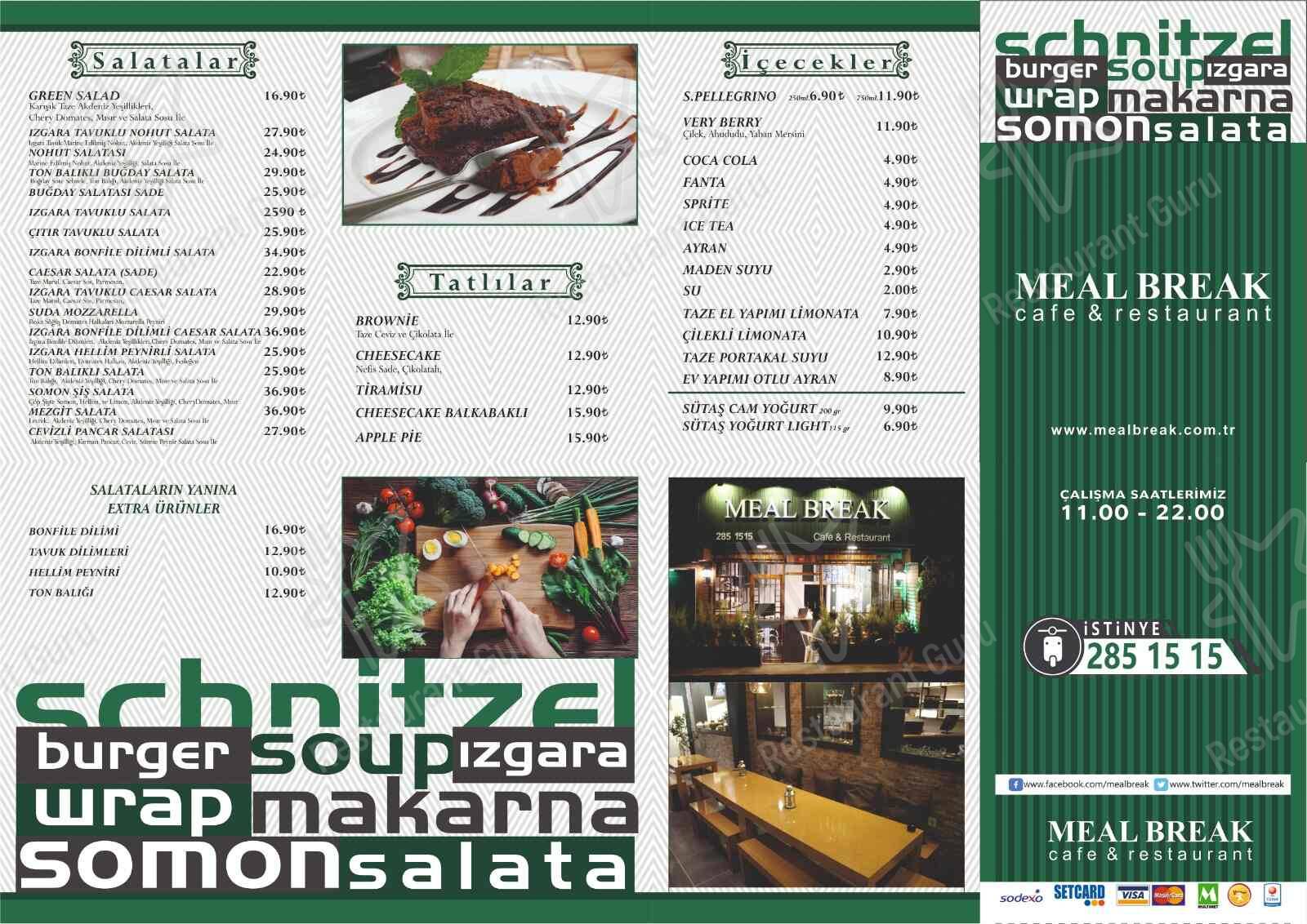 Menu at Meal Break Cafe & Restaurant, Maslak Mahallesi