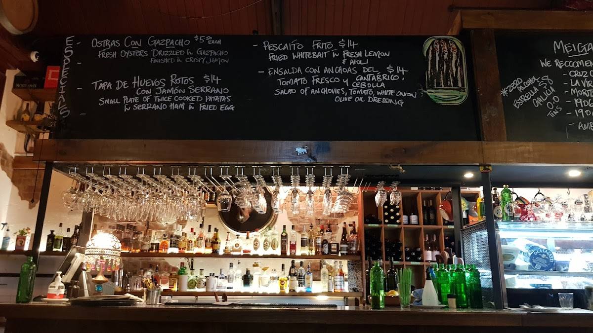 Menu at Meigas restaurant, Ballarat Central