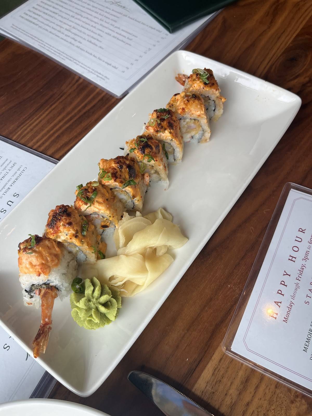 Menu at Memoir restaurant, Omaha