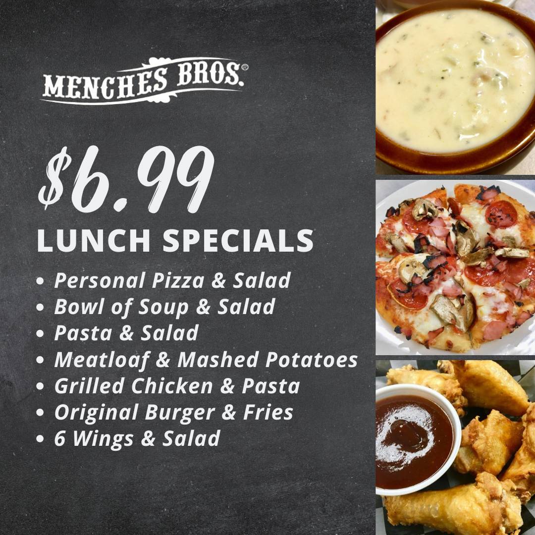 Menu at Menches Brothers Restaurant & Pub, Green