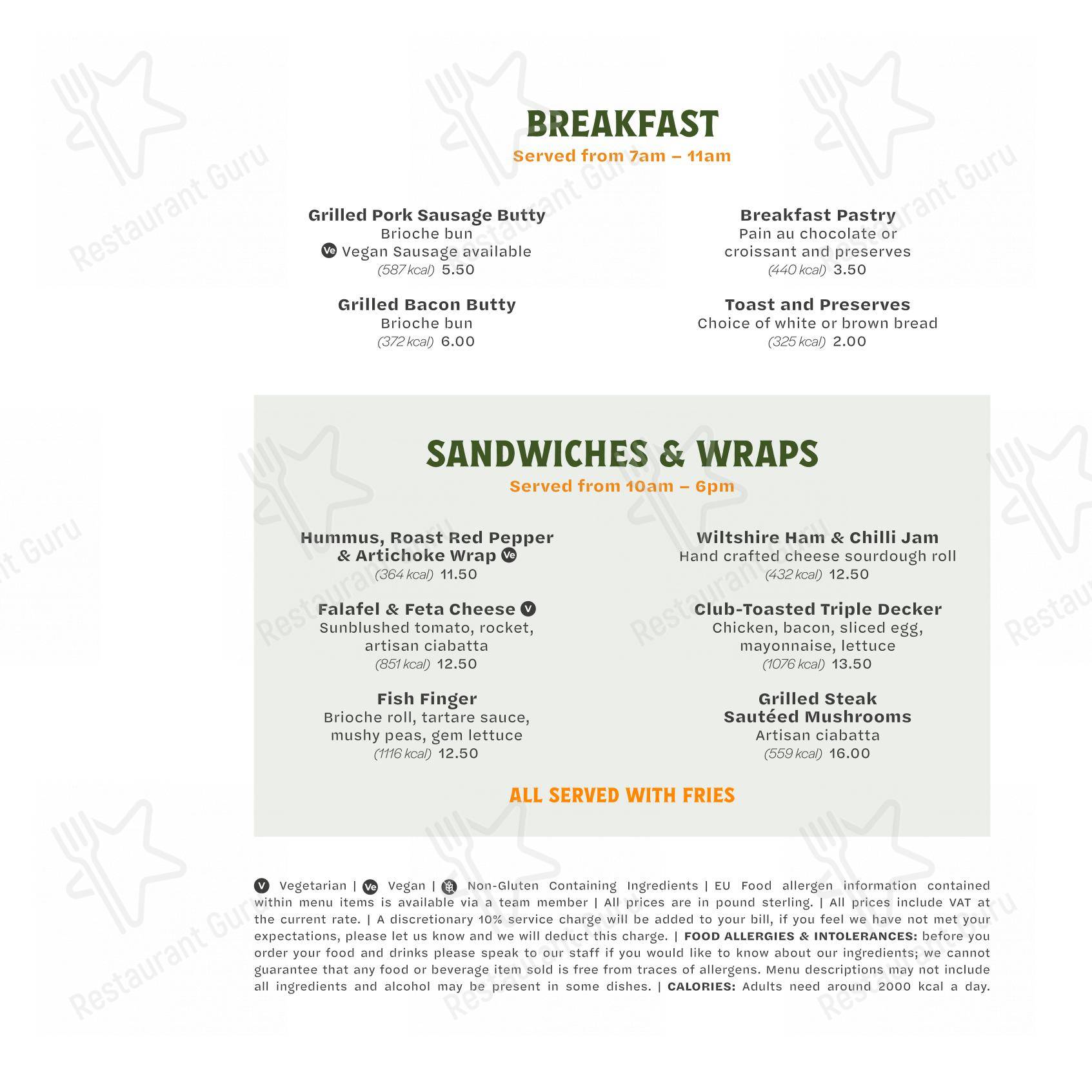 Menu at Mercure York Fairfield Manor Hotel restaurant, Skelton