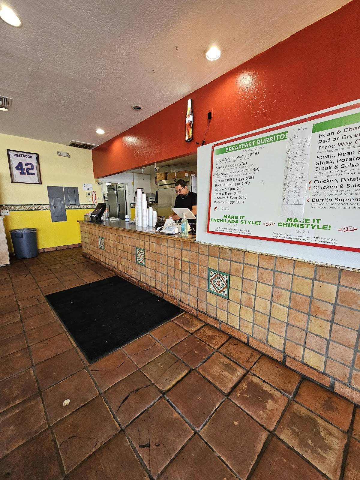 Menu at Burrito Express restaurant, Mesa, 450 N Alma School Rd
