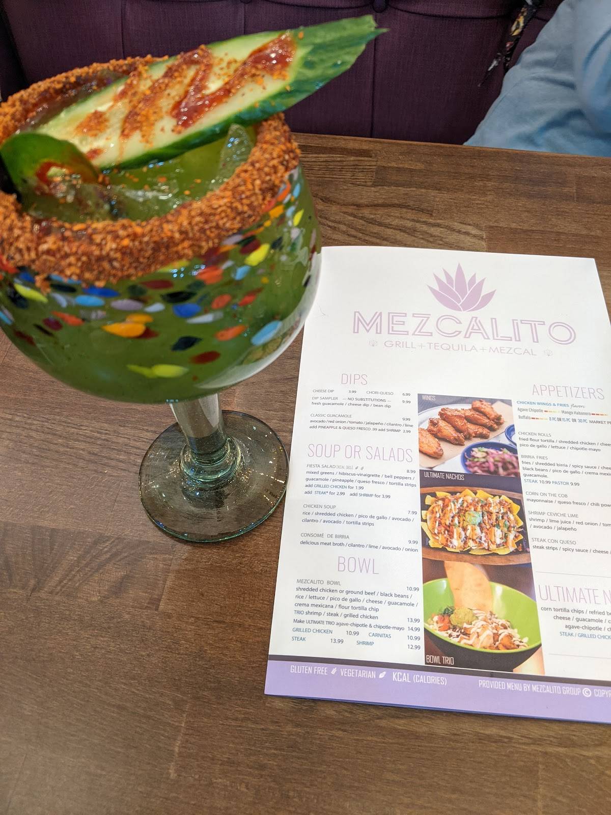 Menu at Mezcalito Henderson restaurant, Henderson