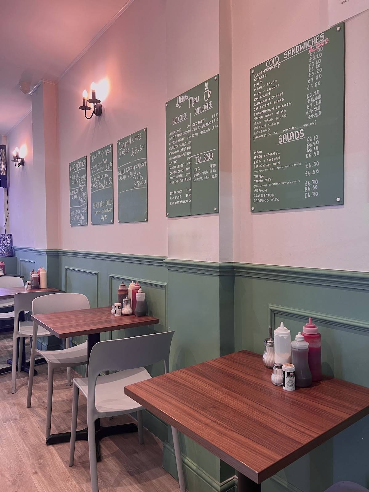 Menu at Mighty Bite Cafe, London, 123 Bow Rd