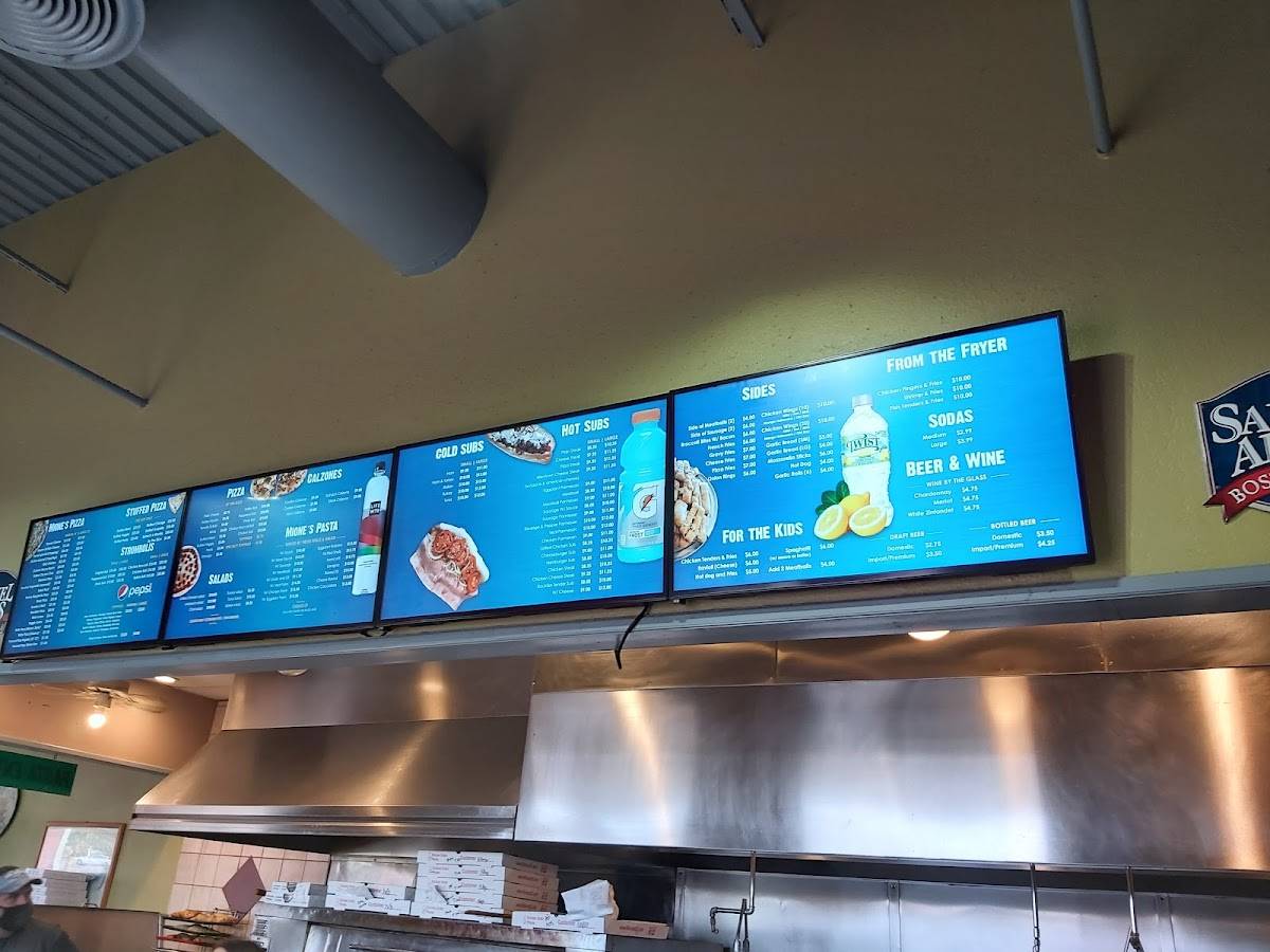 Menu at Mione's Pizza West OC pizzeria, Ocean City