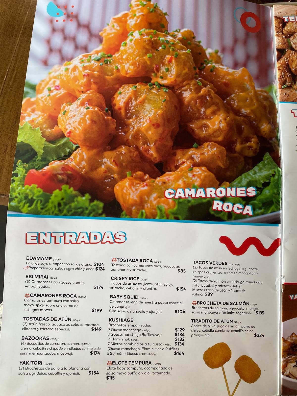 Carta del restaurante Mirai Paseo Tec, Monterrey, Av. Eugenio Garza ...