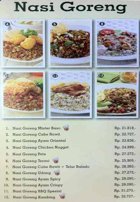 Menu at Mister Baso, Bekasi Regency, Bekasi Junction
