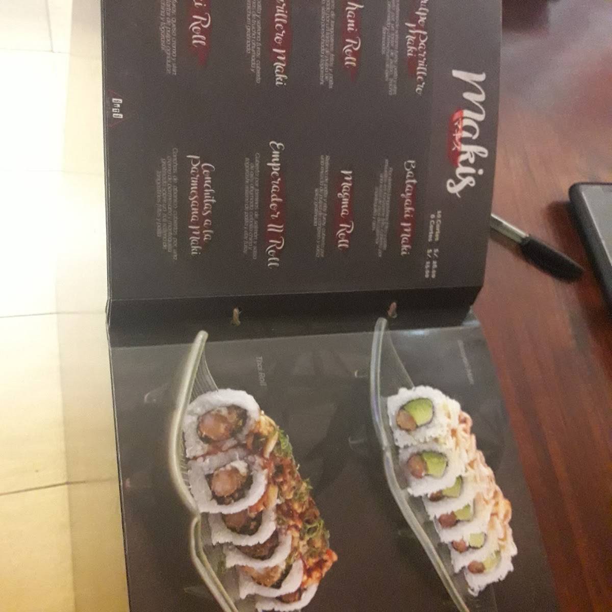 Carta del restaurante Misti Sushi, Arequipa, Mz F Lt 11