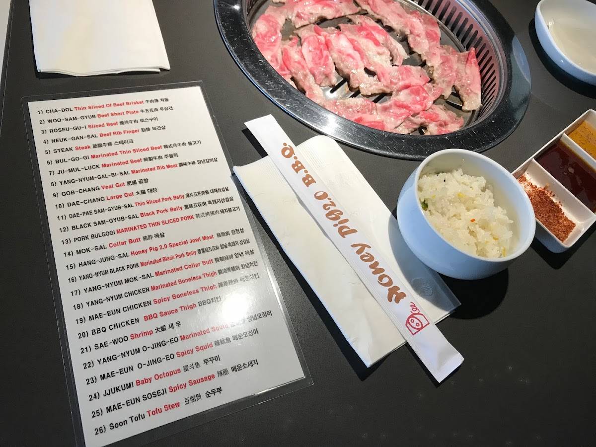Menu at Honey Pig 2.0 - AYCE Korean barbecue restaurant, Monterey Park ...