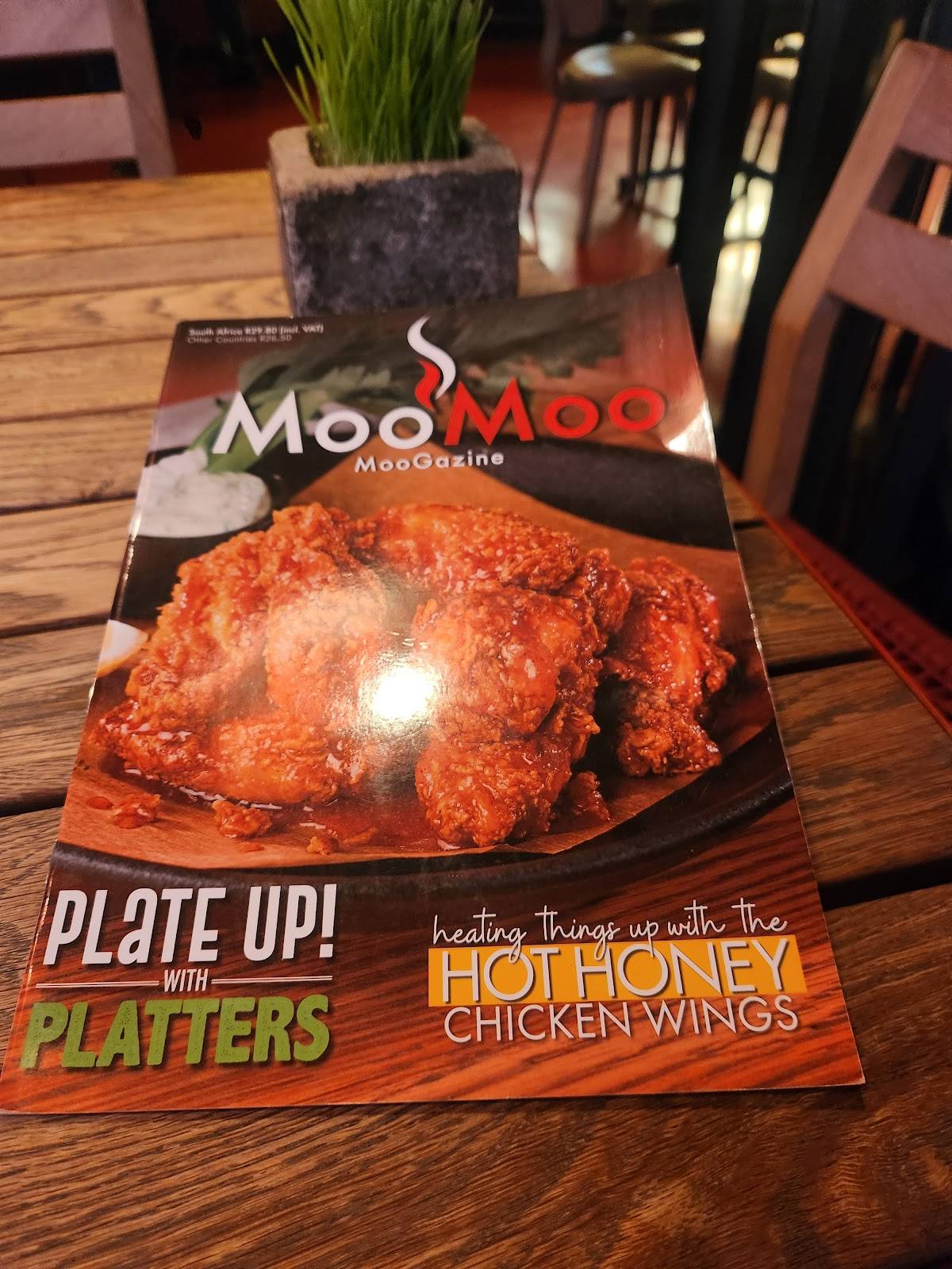 Menu at Moo Moo Pineslopes restaurant, Sandton