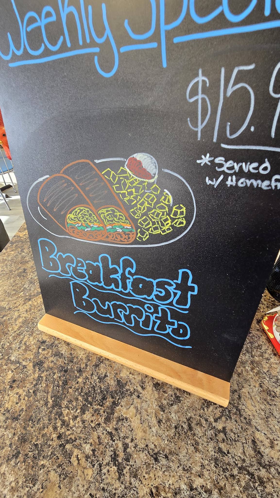 Menu at Morning Bites restaurant, London