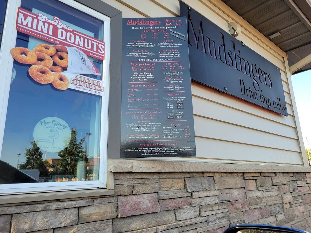 Menu at Mudslingers Drive Thru Coffee, Sheridan