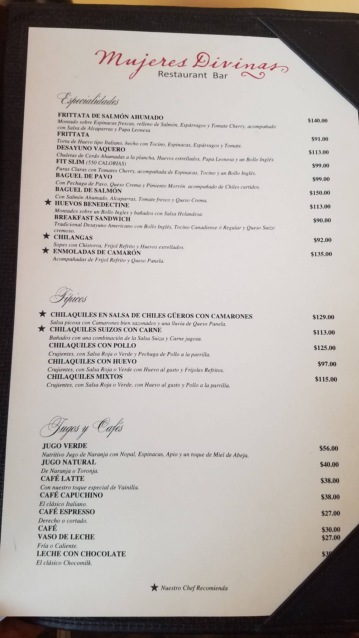 Menu at Mujeres Divinas pub & bar, Tijuana, Blvd. Agua Caliente 12027