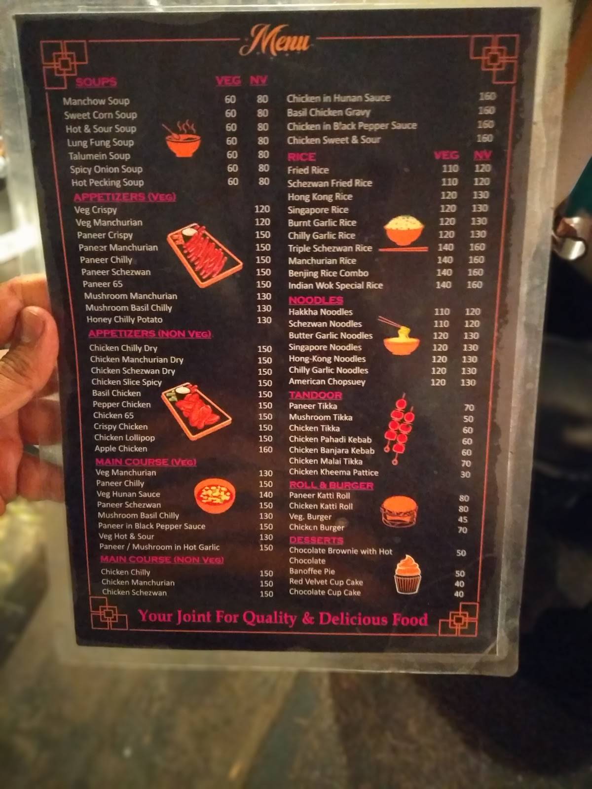 Menu at The Indian Wok, Mumbai