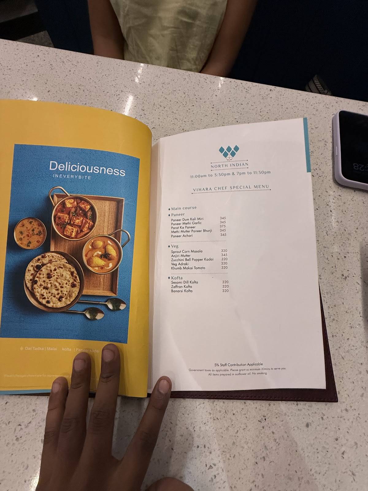 Menu at Vihara Joyfully Vegetarian, Mumbai, B-11