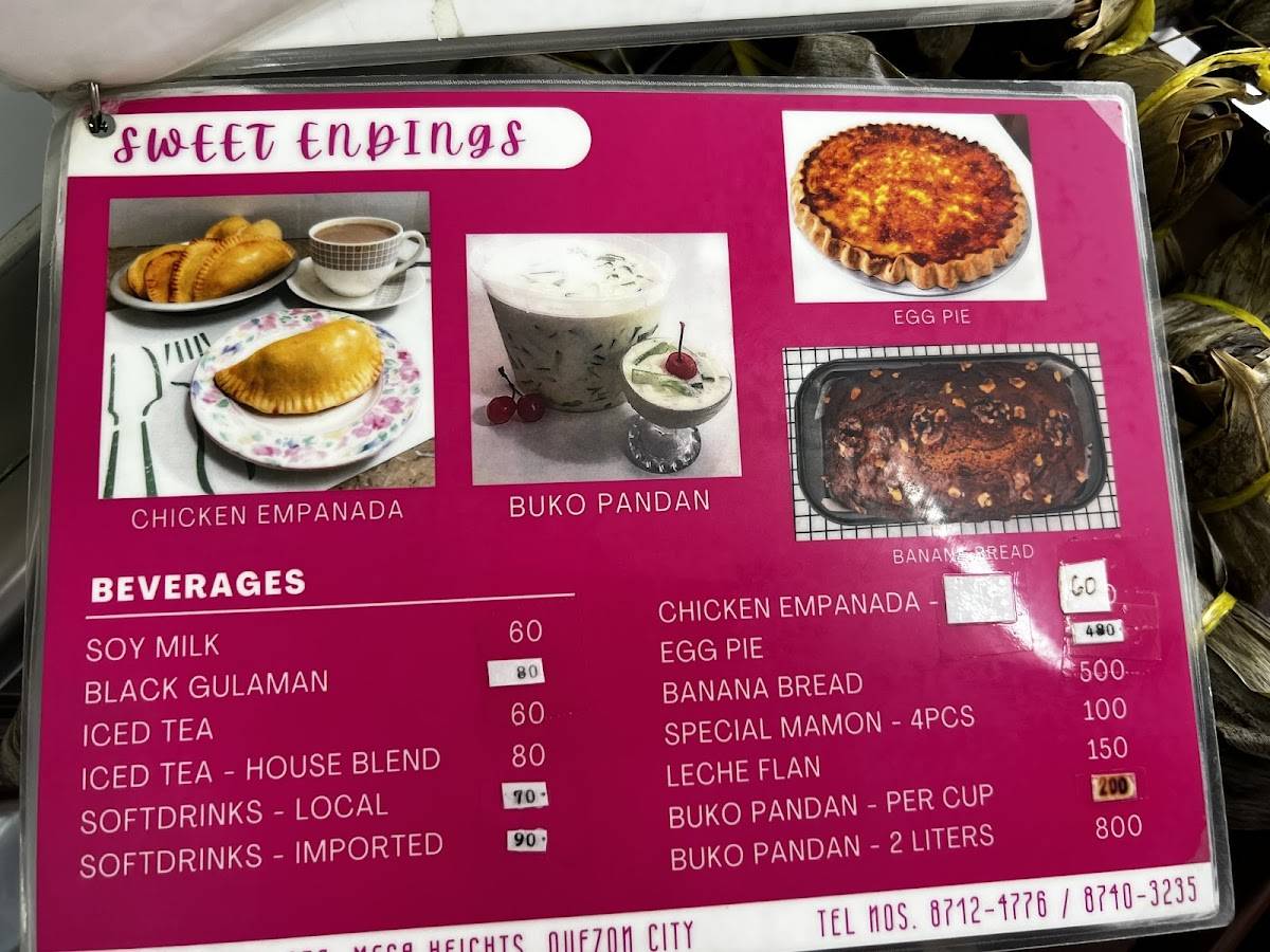 Menu at Muy Hong - LUMPIA restaurant, Quezon City