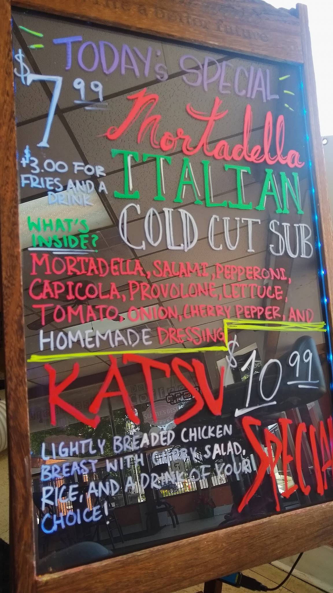 Menu at My Deli restaurant, Quantico
