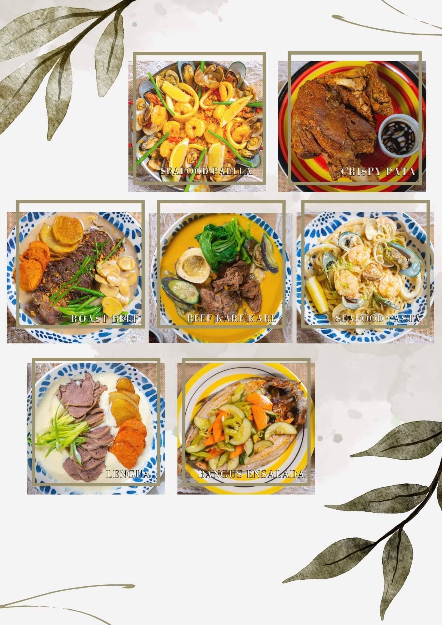Menu at Myons Cuisine restaurant, Quezon City