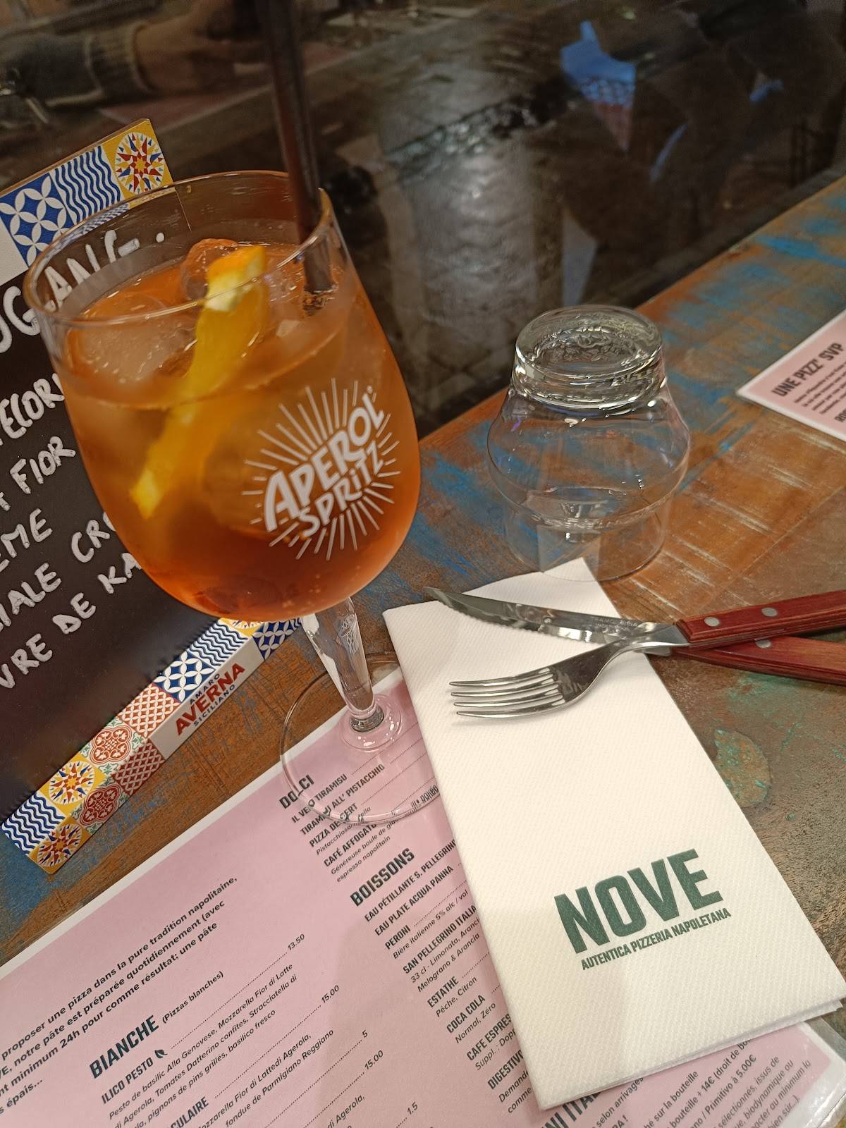 Menu au NOVE Pizzeria Napoletana, Huy