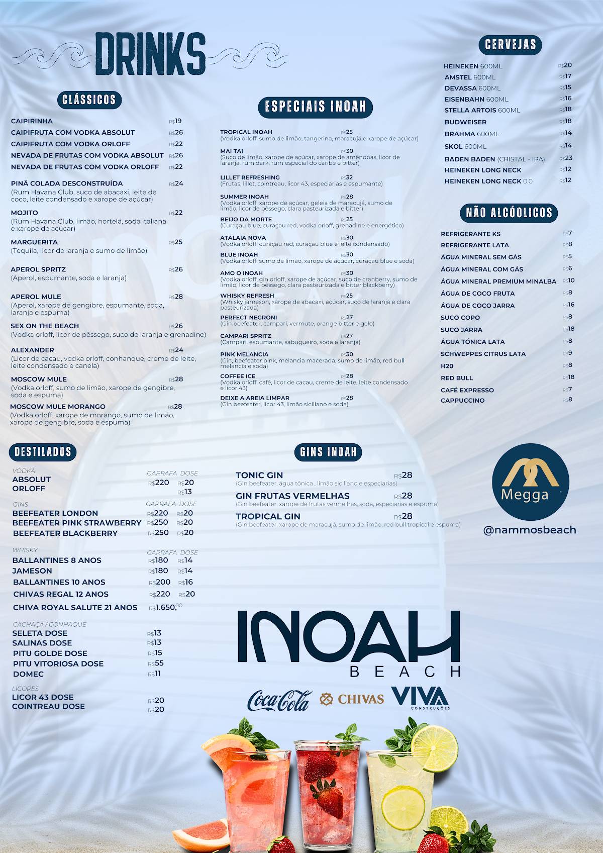 Menu em Nammos Beach Bar e Restaurante, Aracaju