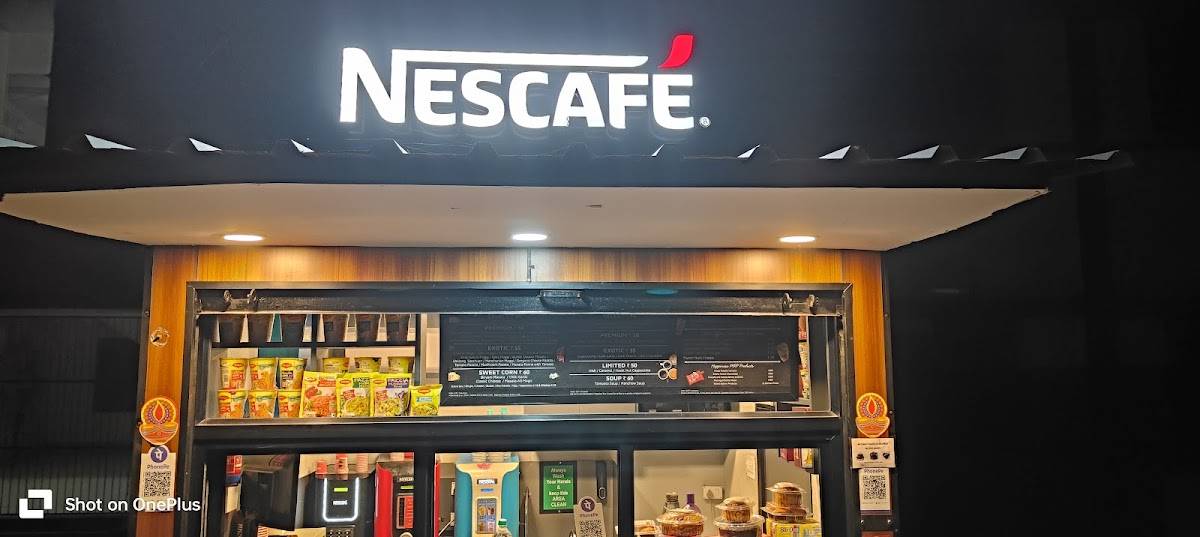 Menu at Nescafe cafe, Sindri