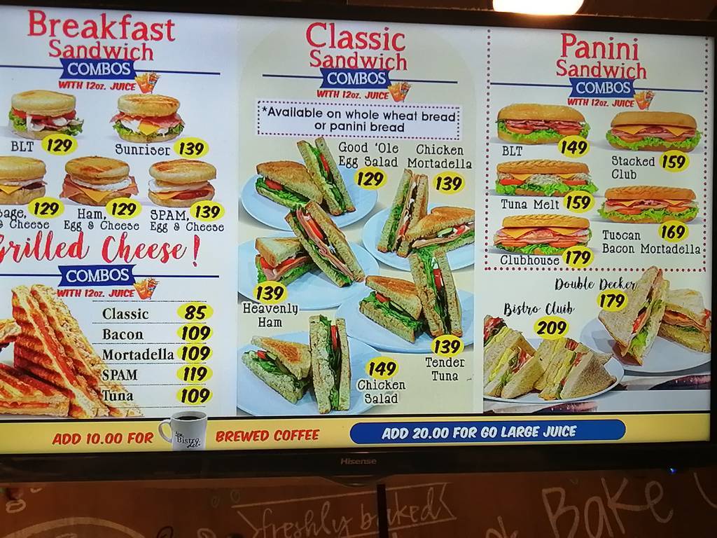 Menu at New Bistro Deli, Makati, Cash & Carry Mall