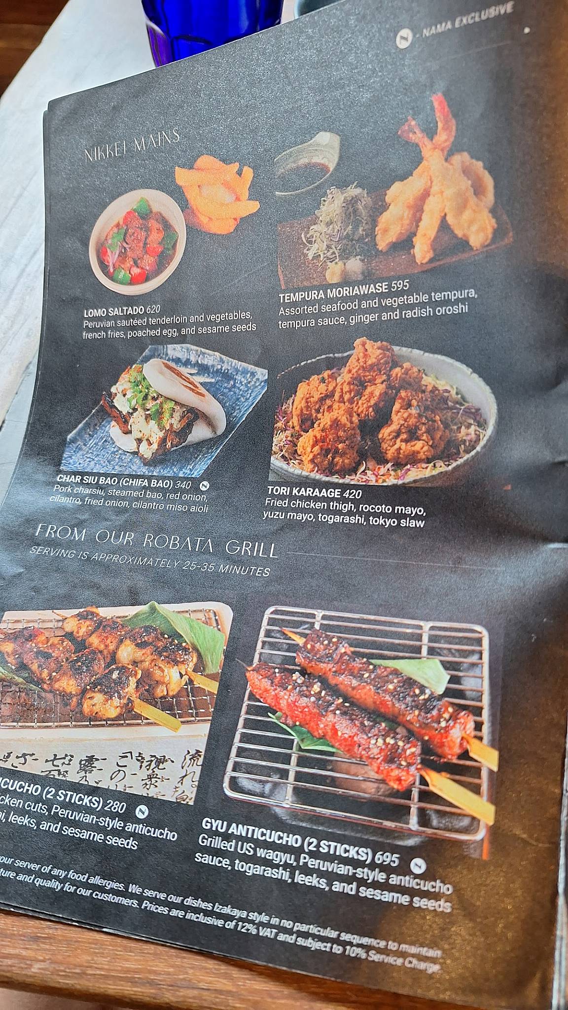 Menu at Nikkei Nama Bar BGC, Taguig, 5 28th Street 2nd Floor View Deck ...