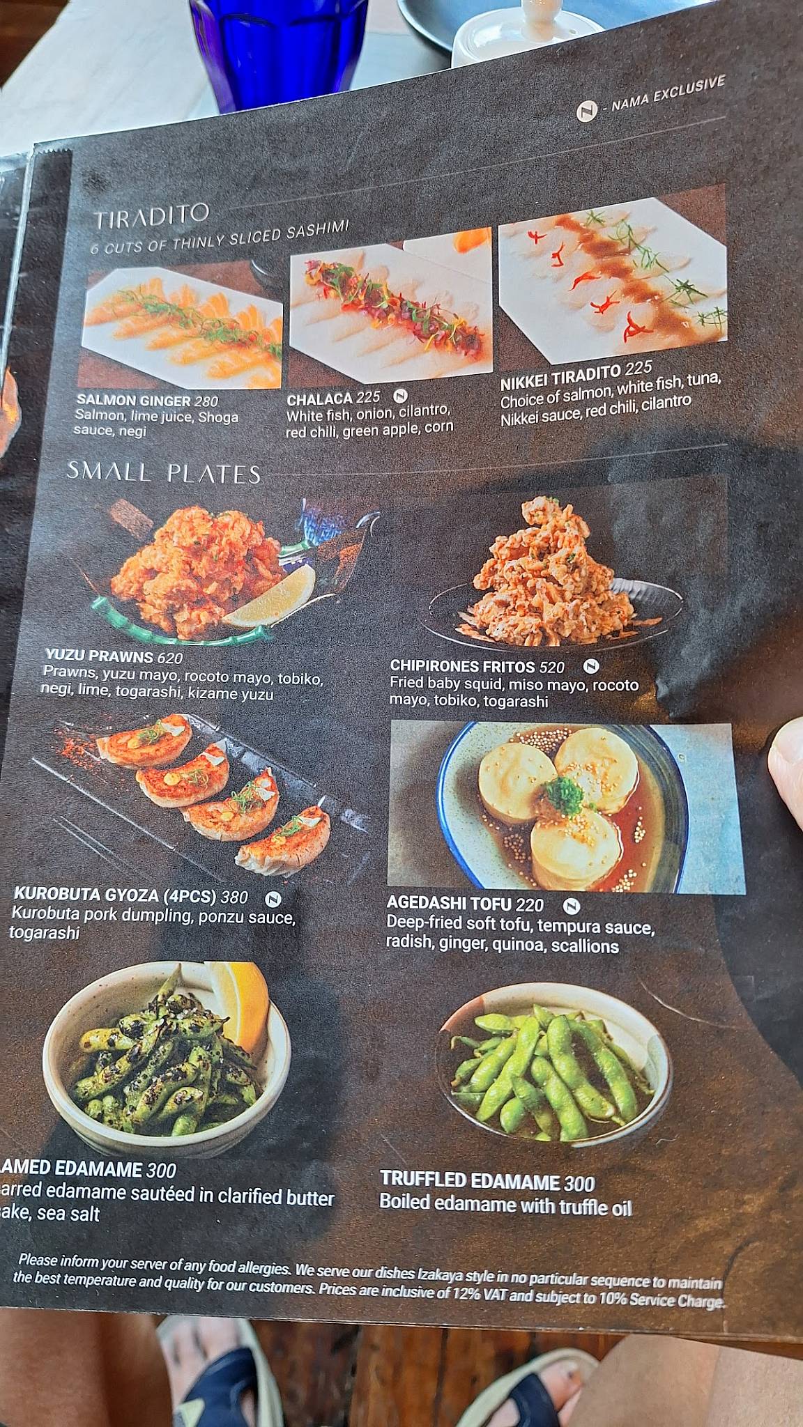 Menu at Nikkei Nama Bar BGC, Taguig, 5 28th Street 2nd Floor View Deck ...