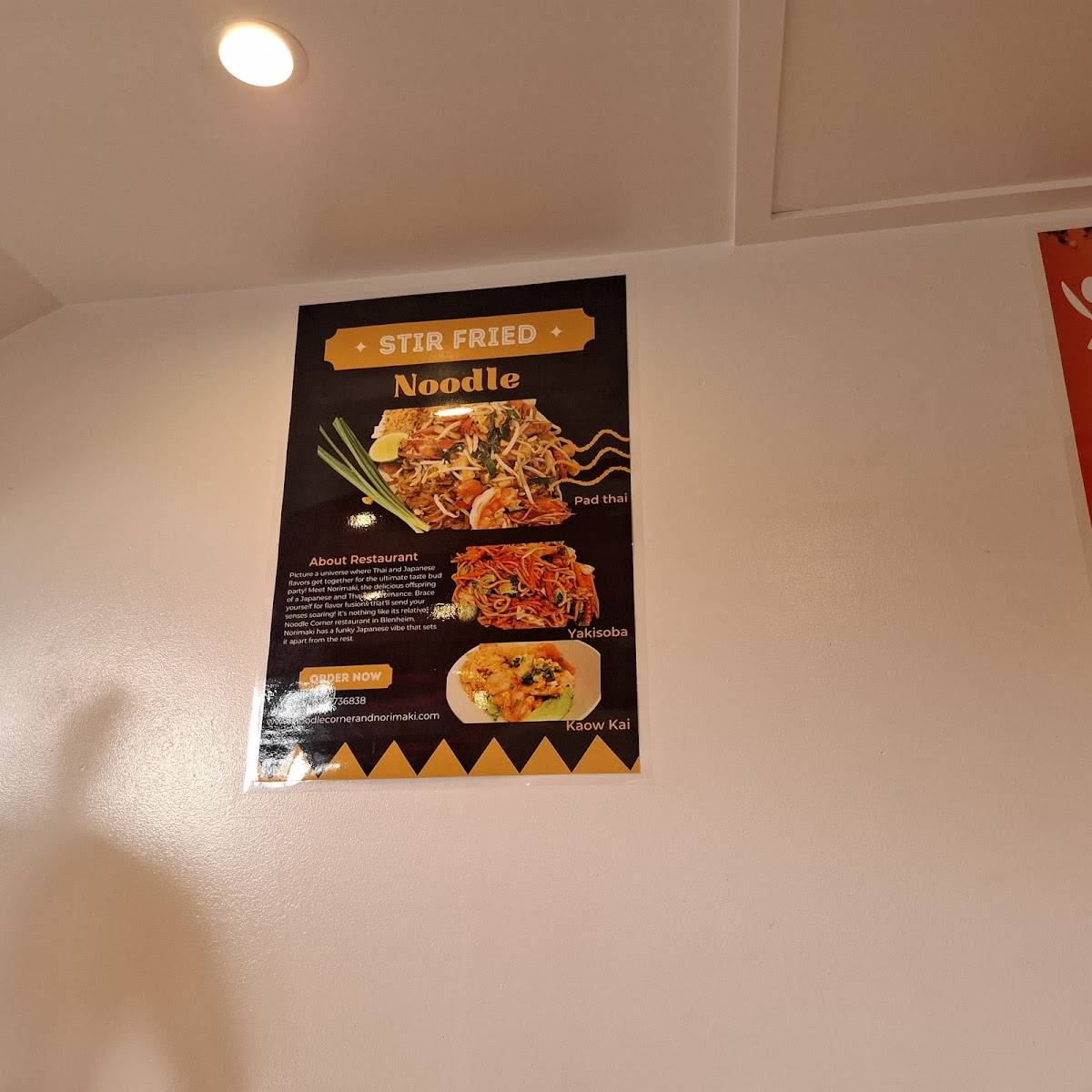 Menu at Norimaki by Noodle Corner restaurant, Picton