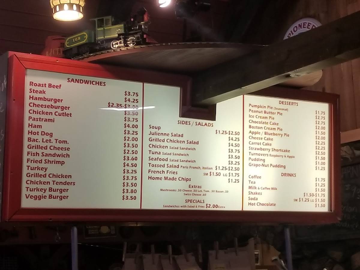 Menu at Beef Barn, North Smithfield, 200 Industrial Dr