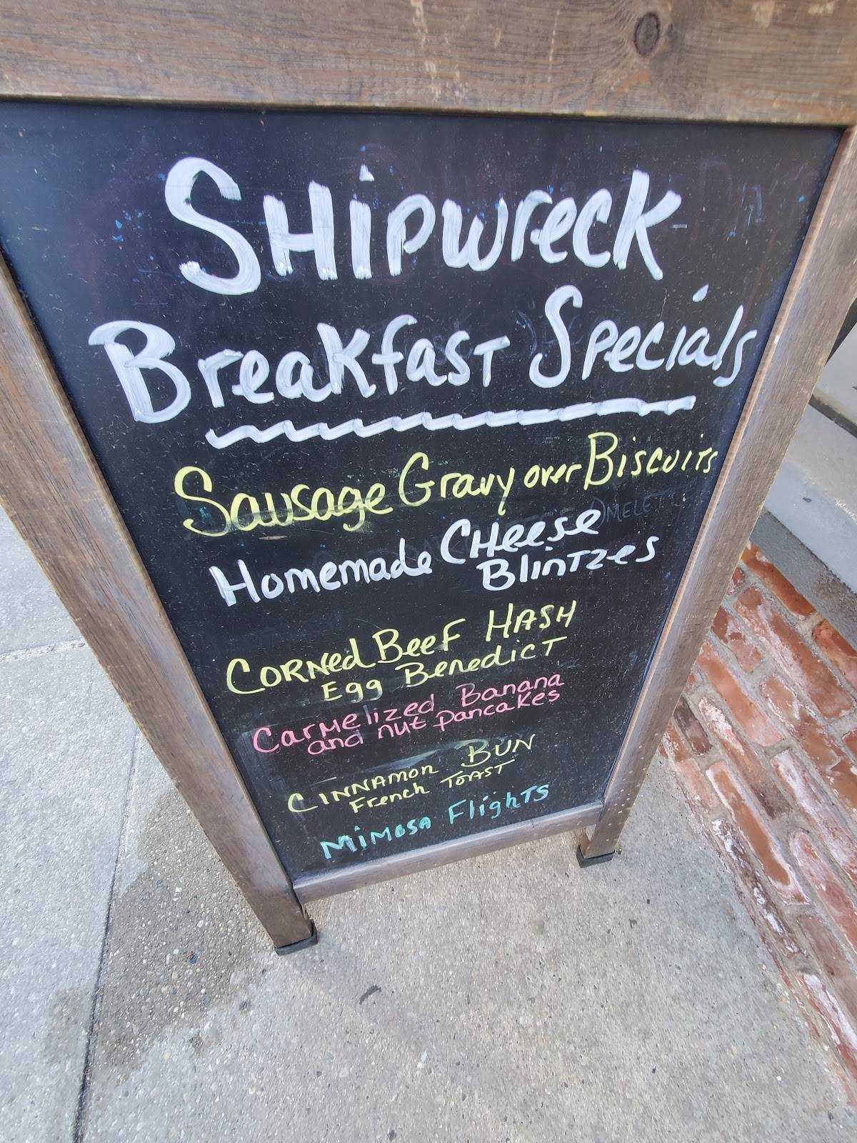 Menu at Northport Shipwreck Diner restaurant, Northport