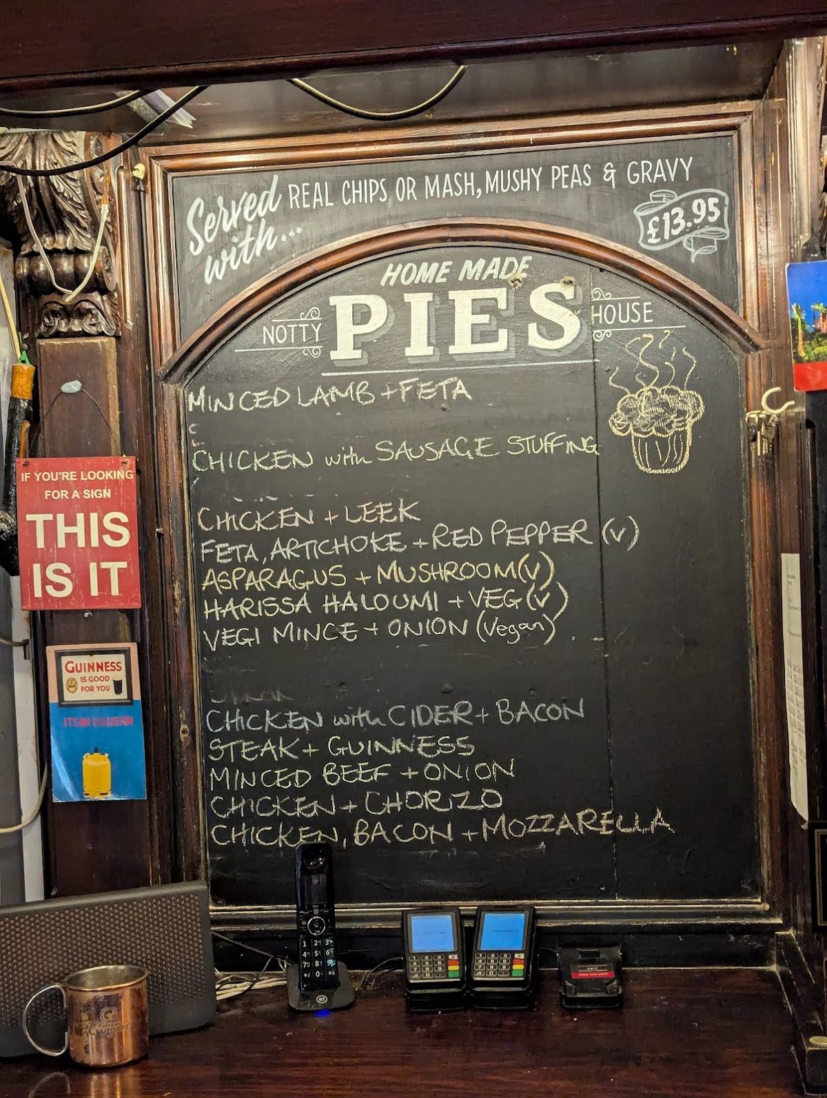 Menu at Nottingham House pub & bar, Sheffield