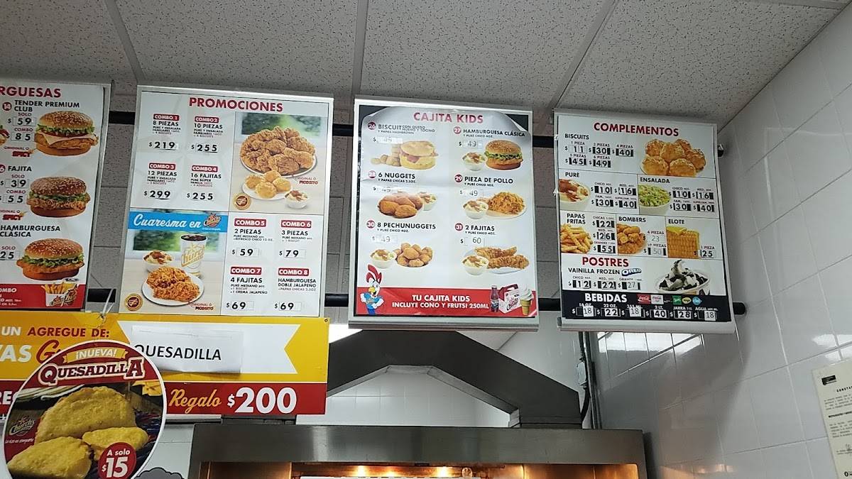 Carta del restaurante Church's Chicken, Nuevo Laredo, C/ Nuevo León 4053