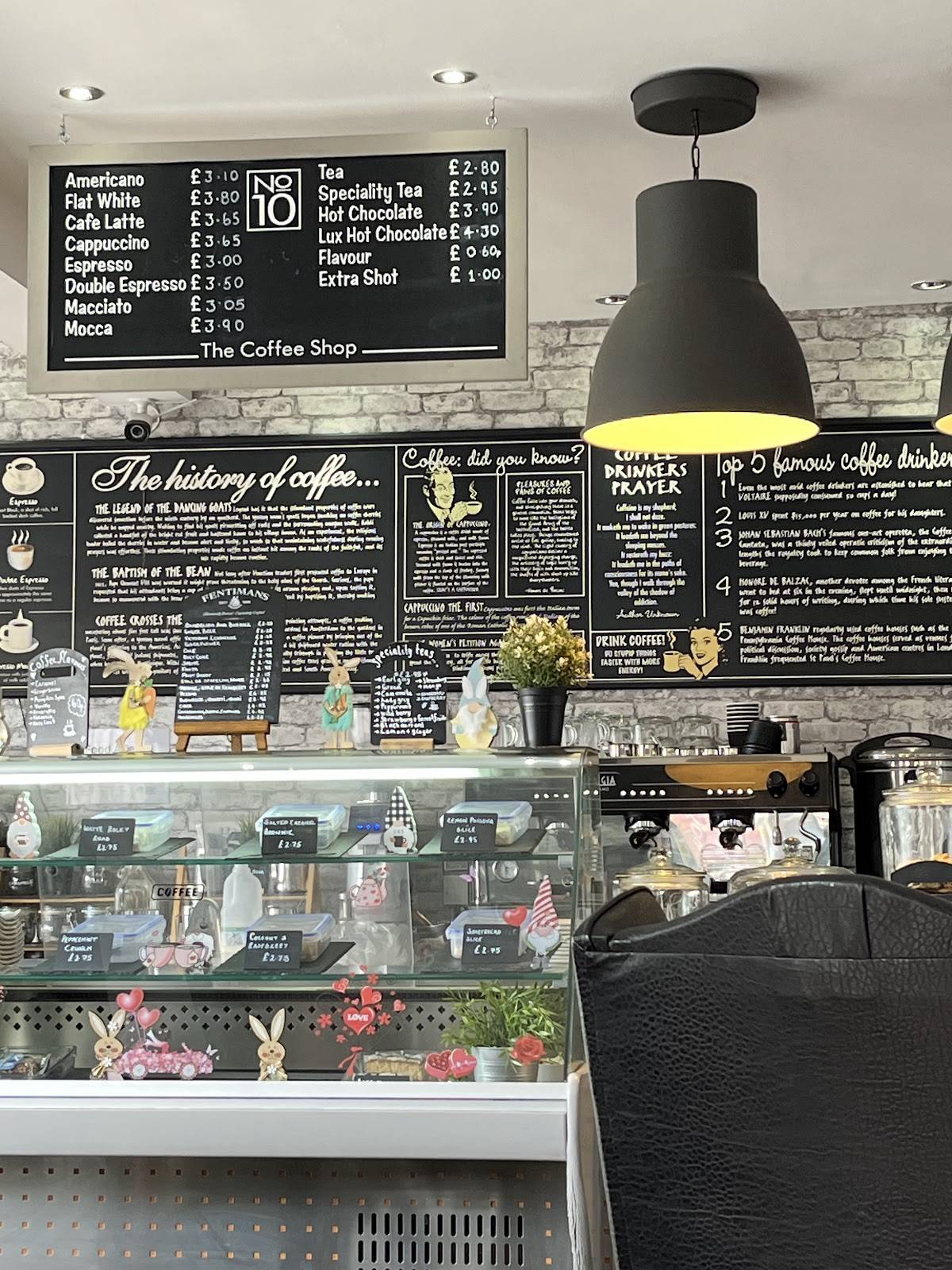 Menu at Number 10 cafe, Wolsingham