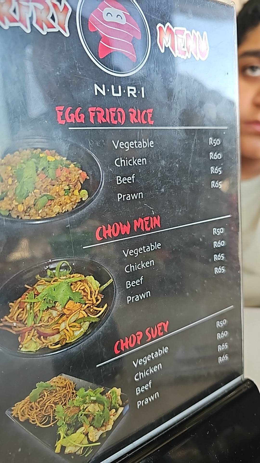 Menu at Nuri Sushi N1 City restaurant, Cape Town