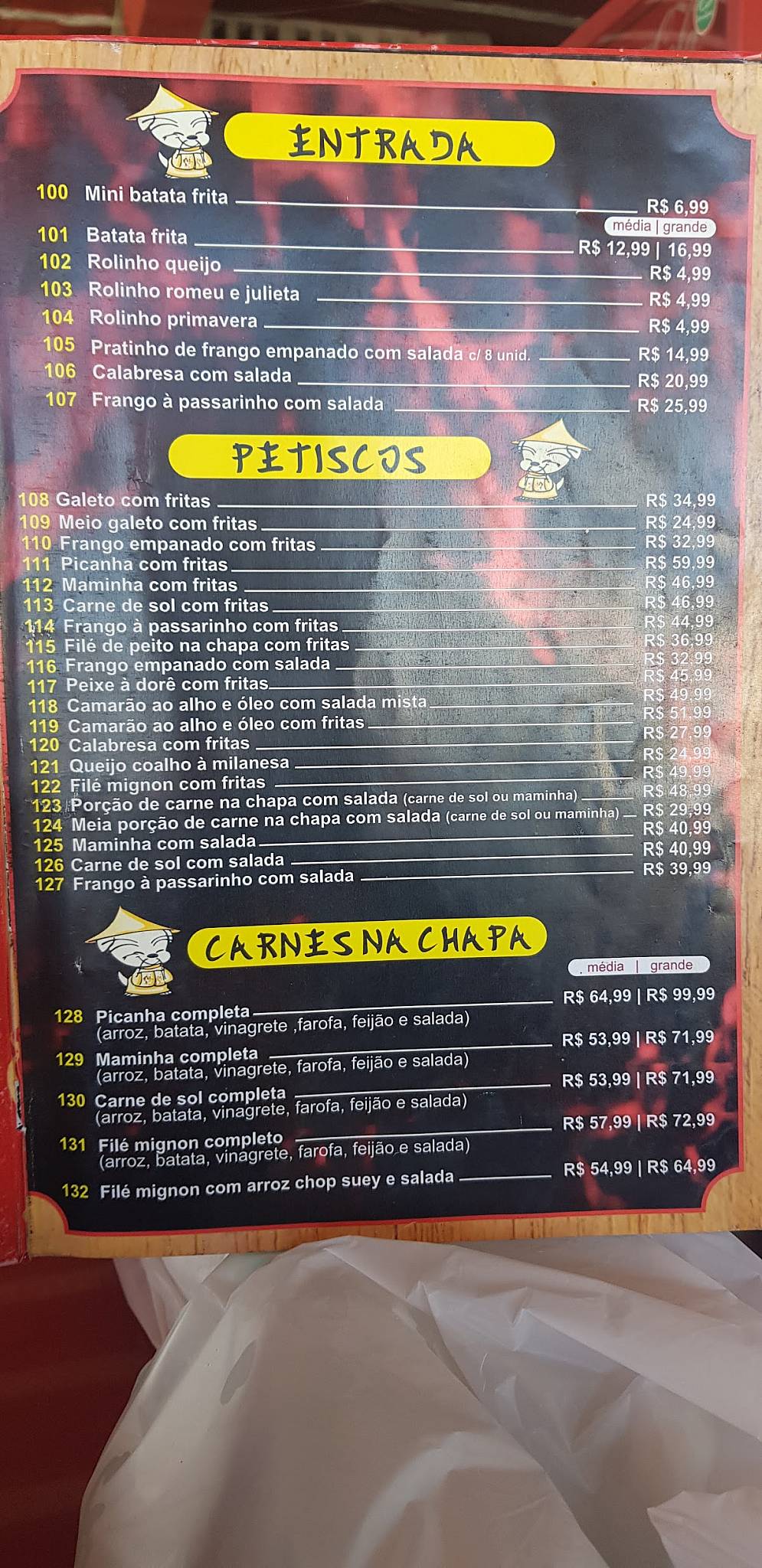Menu em O Cachorrão Chinês restaurante, Olinda, Av. Pres. Kennedy